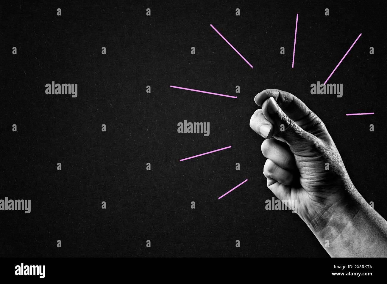 Hand Snapping Fingers for Success, Easy and Click Symbol Gesture Sign ...