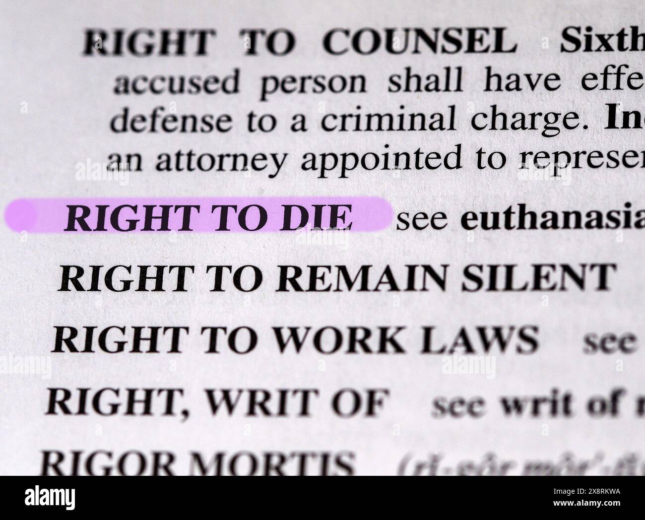right to die Stock Photo - Alamy