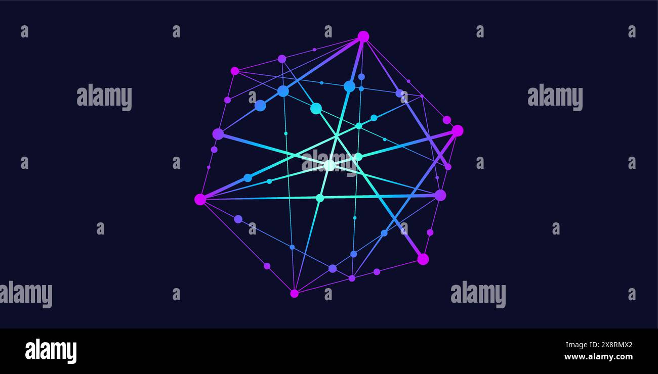 Hexagon blockchain symbol hi-res stock photography and images - Alamy