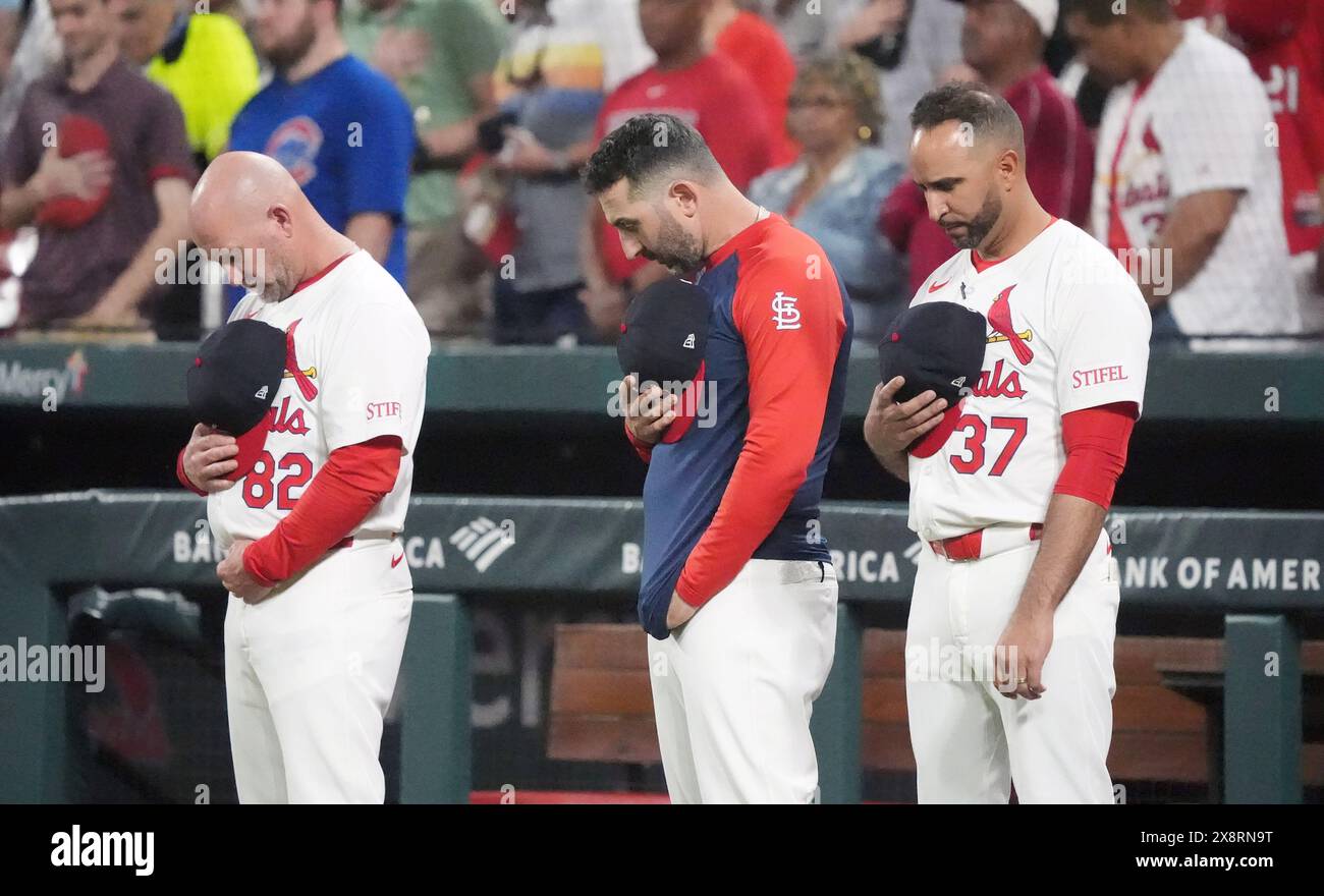 St. Louis, United States. 26th May, 2024. St. Louis Cardinals (L to R ...