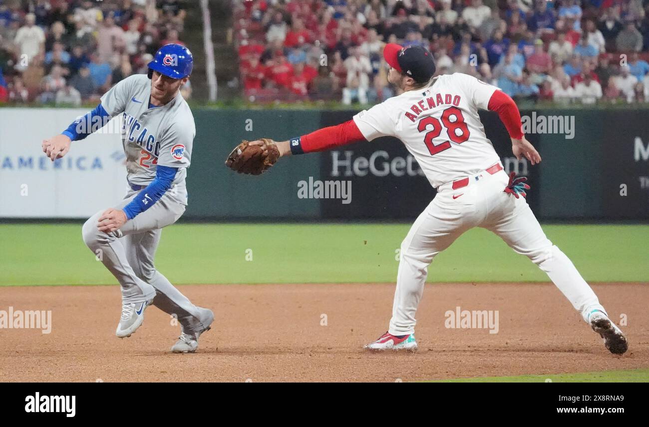 St. Louis, United States. 26th May, 2024. St. Louis Cardinals third ...