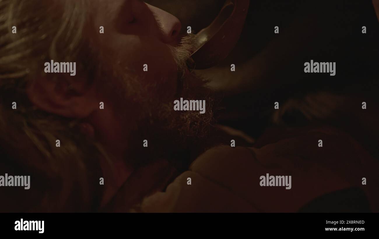 Close up of an old man with a cart hi-res stock photography and images ...