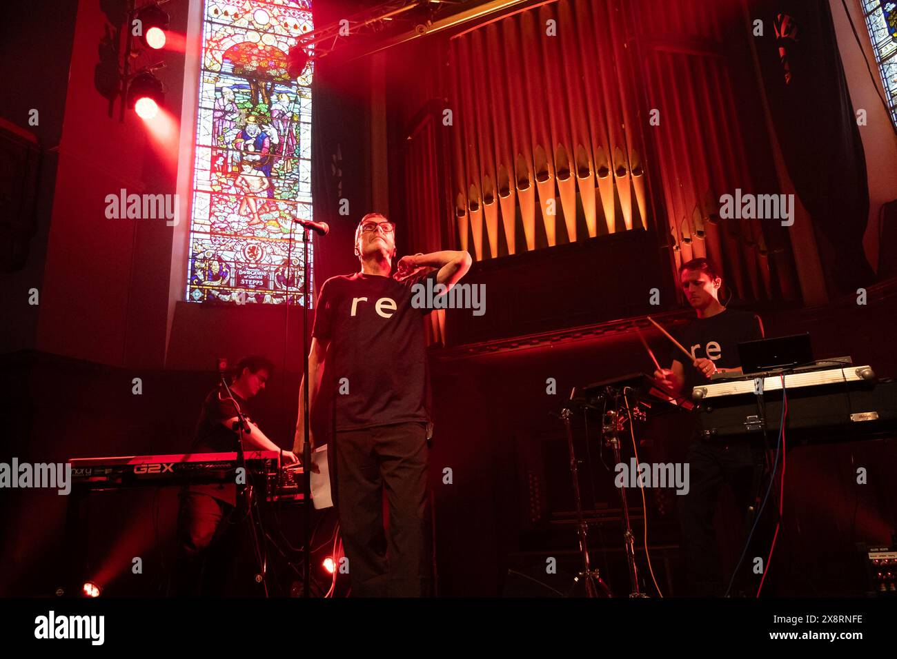Neil Arthur of The Remainder performing at Saint Lukes in Glasgow on ...