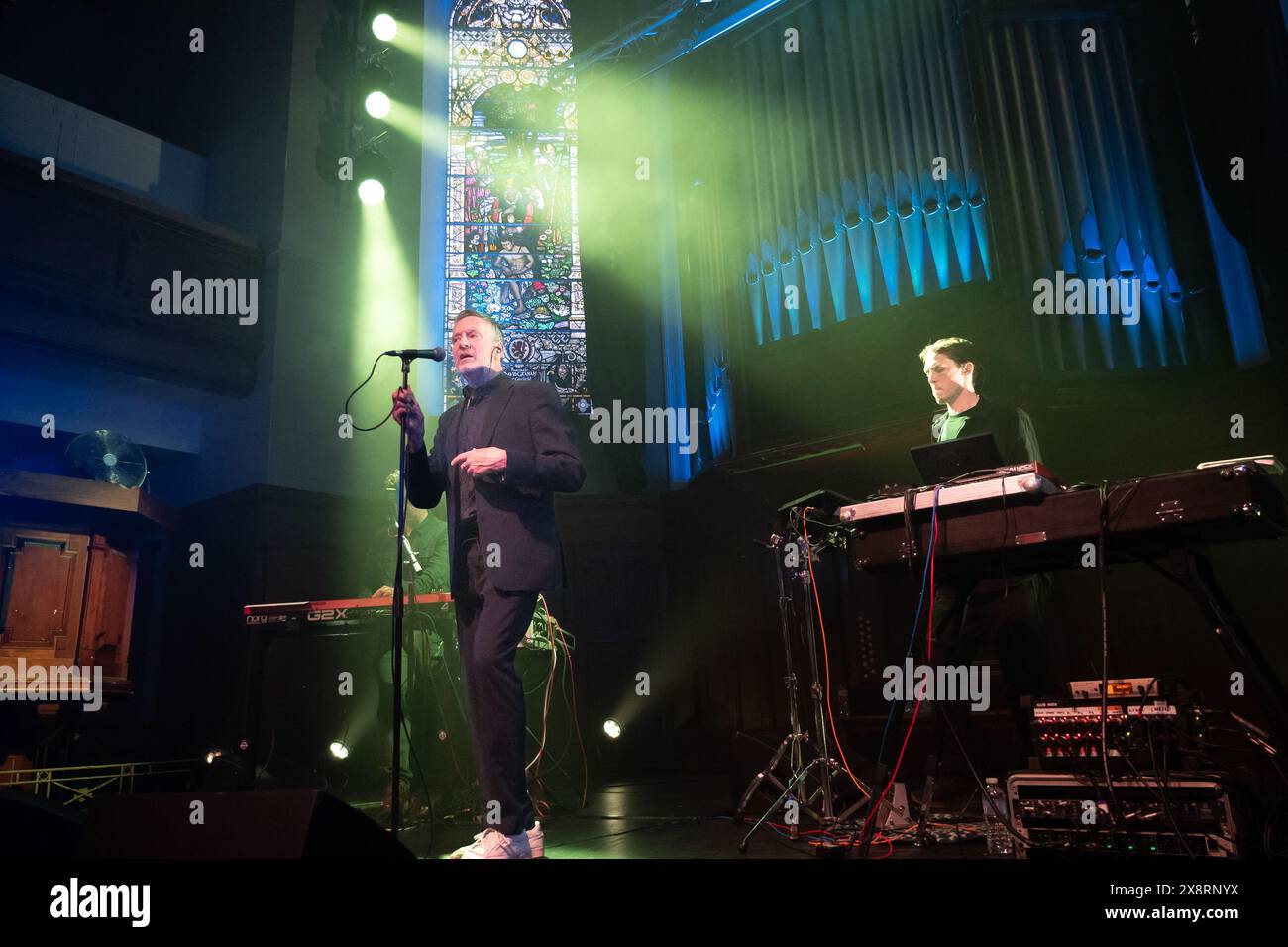 Neil Arthur of Blancmange performing at Saint Lukes in Glasgow on the ...