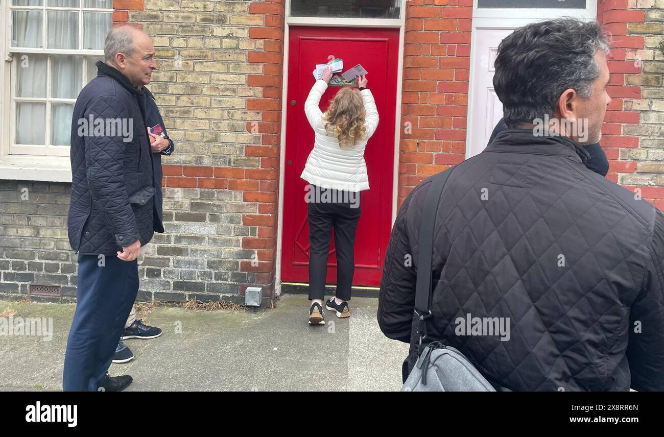 Tanaiste Micheal Martin, Fianna Fail local election candidate Caio Benicio, MEP Barry Andrews ...