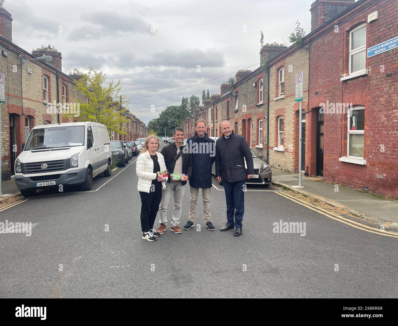 Tanaiste Micheal Martin, Fianna Fail local election candidate Caio ...