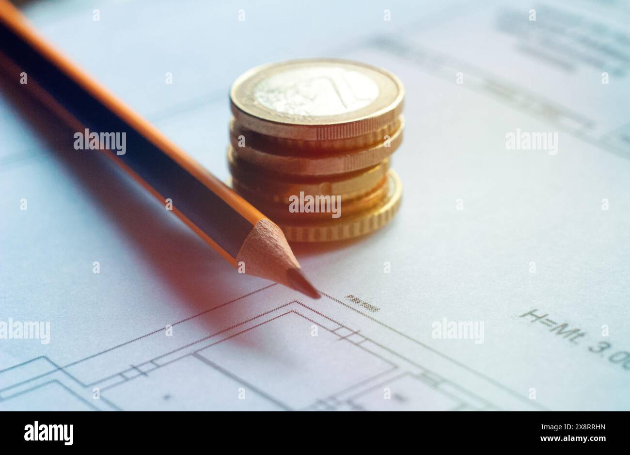 The real estate or residential concrete with a map of an apartment and ...