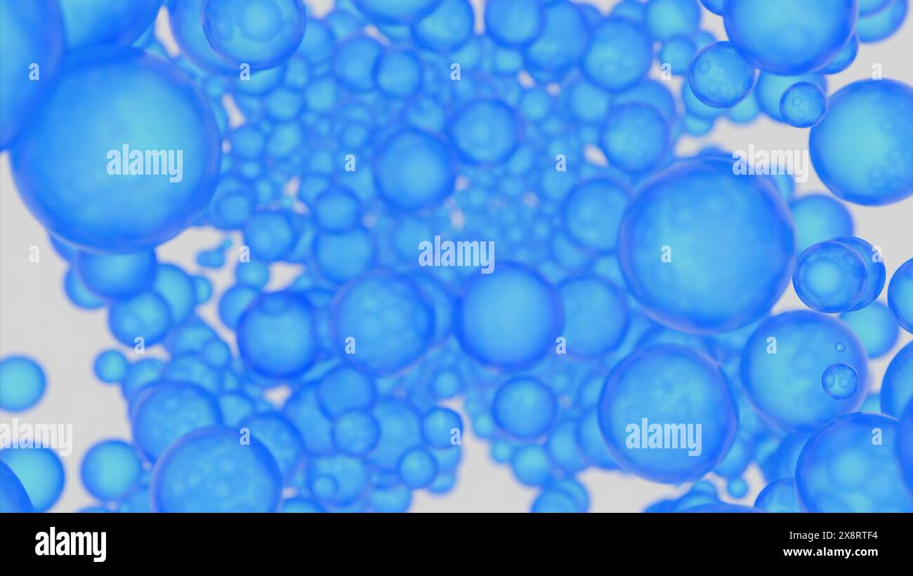 Large groups of germs with blue background. Design. Abstract blue ...
