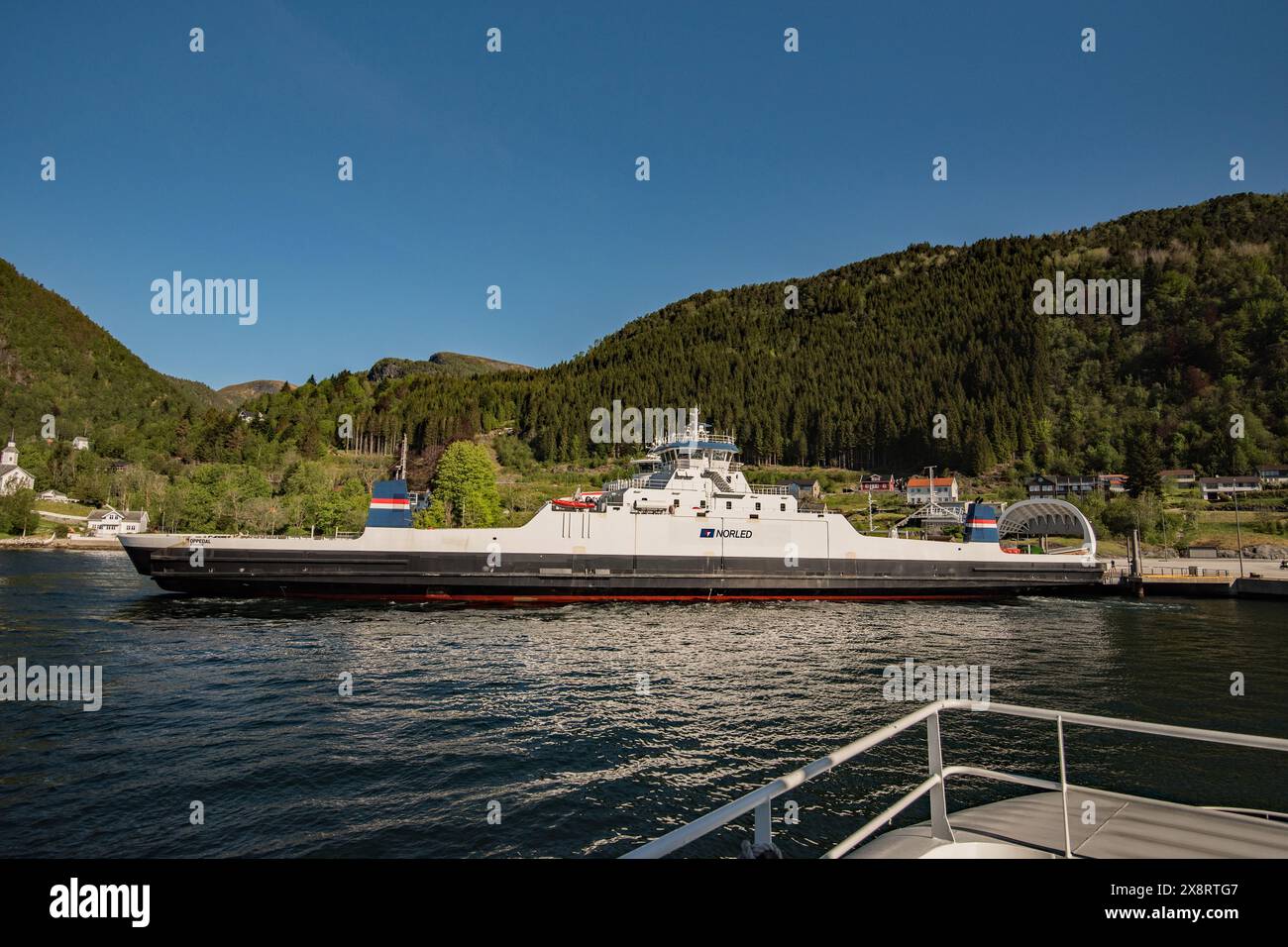 Norled car and passenger ferries operating in the Norwegian fjords ...