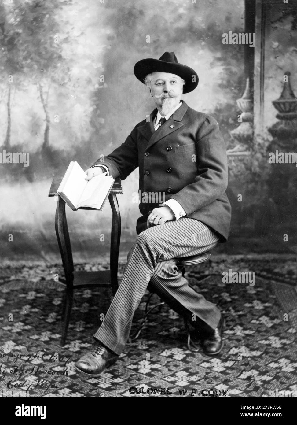 Portrait of Colonel W.F. Cody aka Buffalo Bill, c 1907 Stock Photo - Alamy