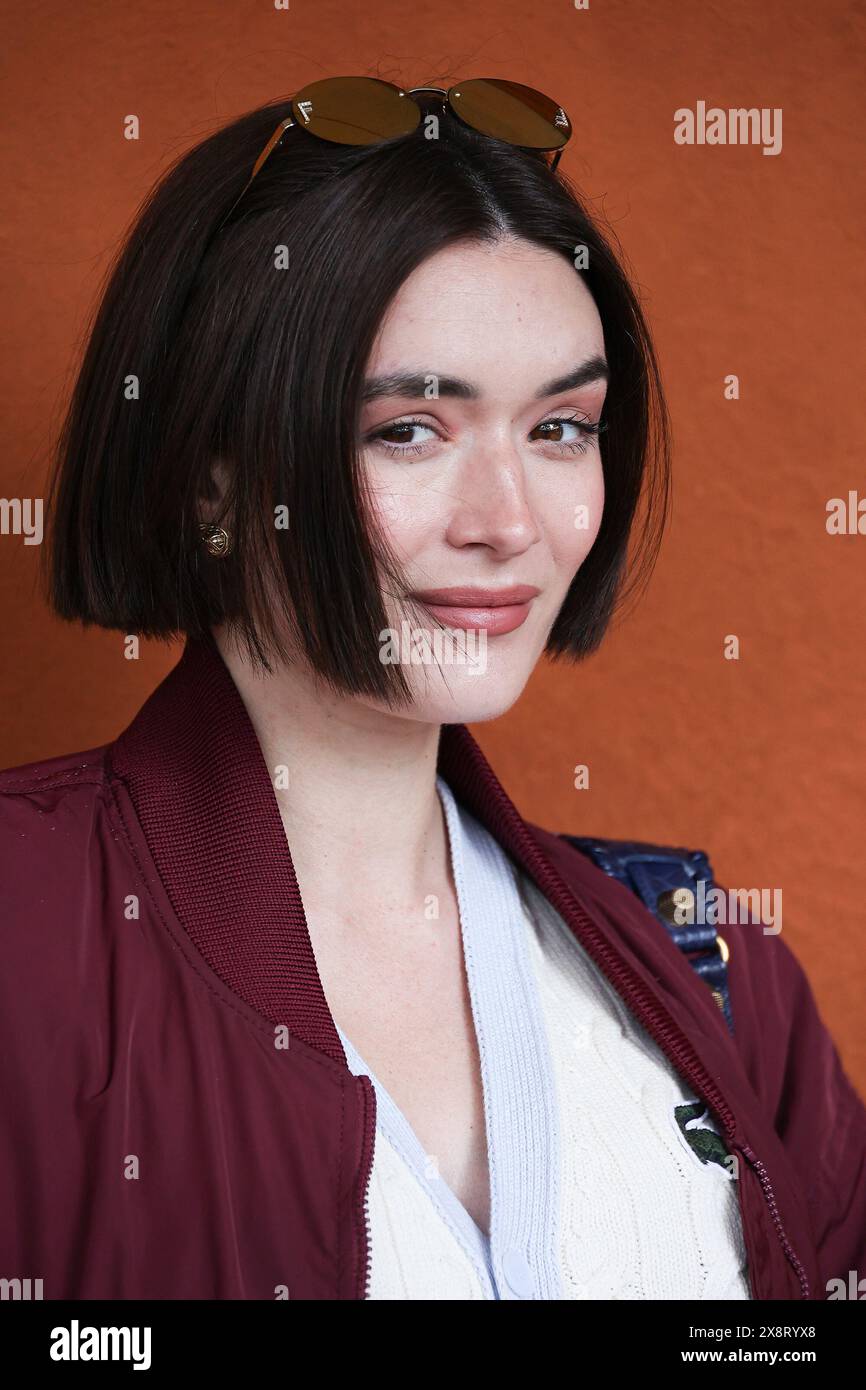 Paris, France. 27th May, 2024. Fleur Copin attends Village at Roland ...