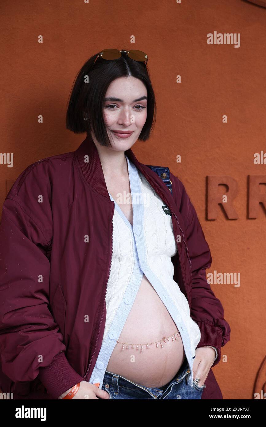 Paris, France. 27th May, 2024. Fleur Copin attends Village at Roland ...