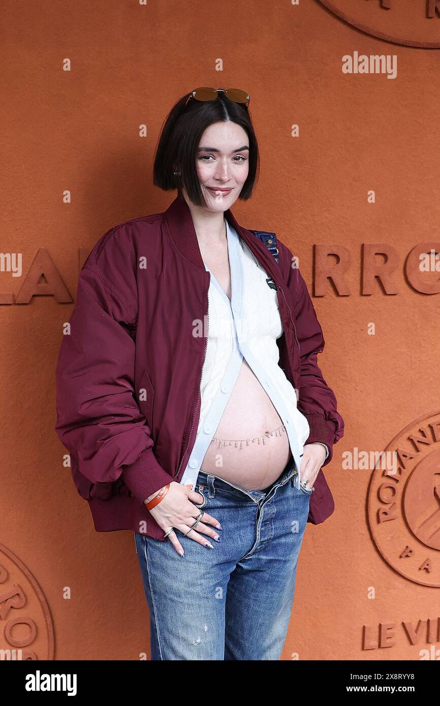Paris, France. 27th May, 2024. Fleur Copin attends Village at Roland ...