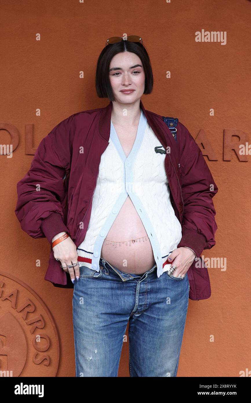 Paris, France. 27th May, 2024. Fleur Copin attends Village at Roland ...