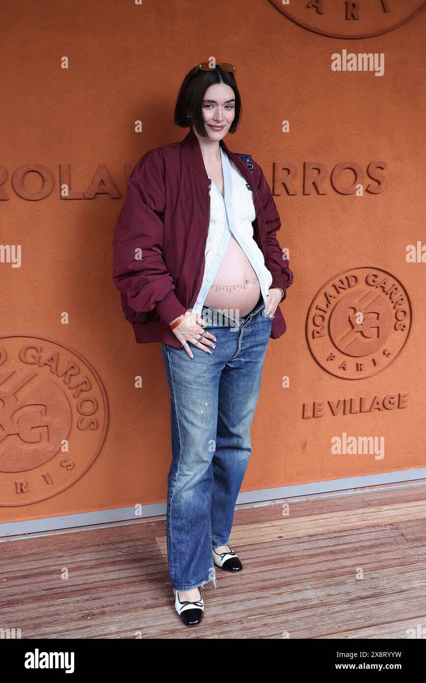 Paris, France. 27th May, 2024. Fleur Copin attends Village at Roland ...