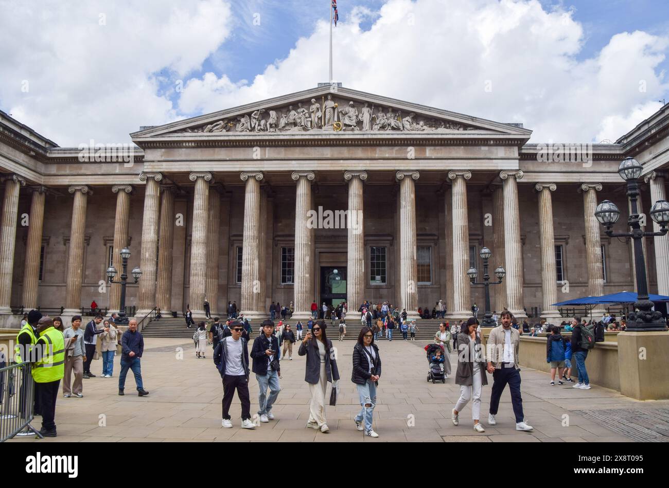 London, UK. 27th May 2024. Exterior view of the British Museum as ...