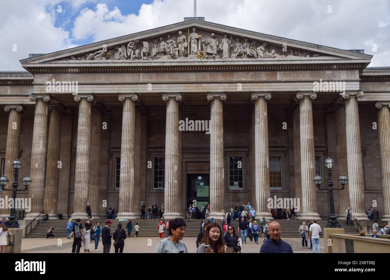 London, UK. 27th May 2024. Exterior view of the British Museum as ...