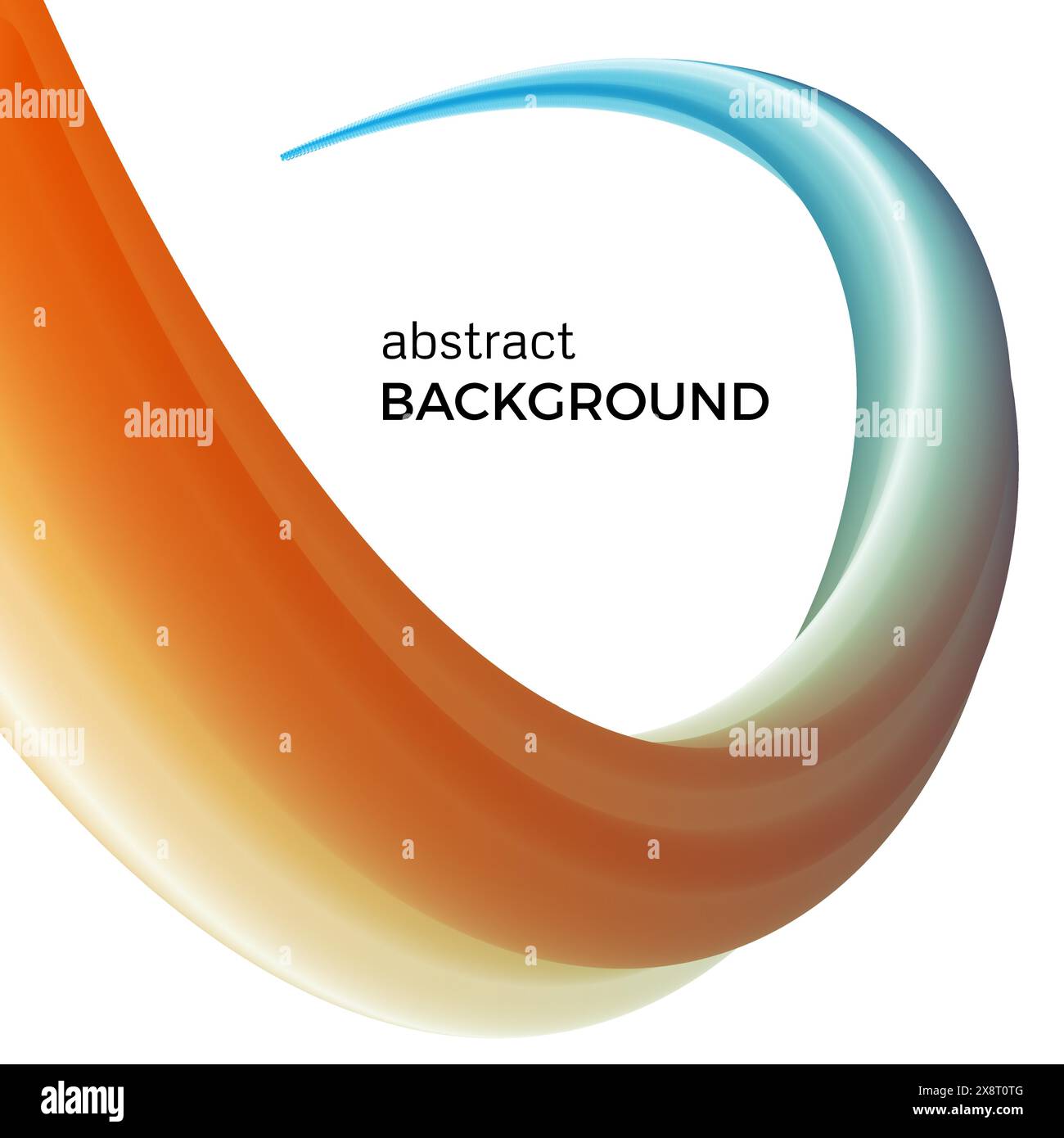 Color abstract composition of the watercolor waves. Vector abstract ...