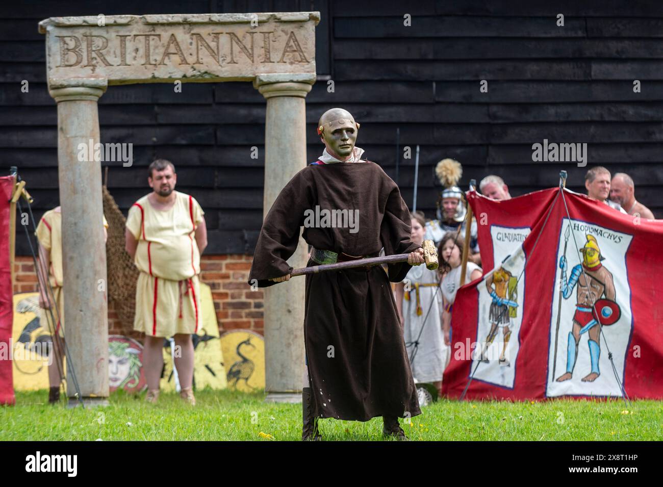 Chalfont, UK. 27 May 2024. Charon the executioner enters the arena for ...
