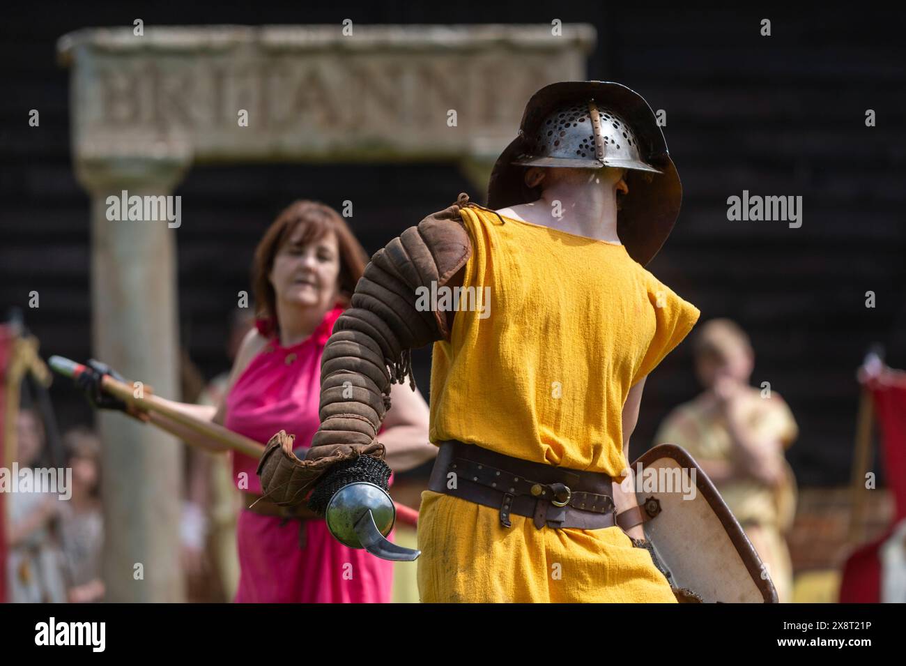 Chalfont UK 27 May 2024 Gladiators Take Part In Gladiator Games At chalfont-uk-27-may-2024-gladiators-take-part-in-gladiator-games-at