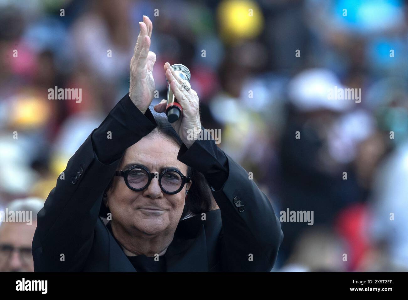 Vatican City, vatican, 25 May 2024. Italian singer Renato Zero performs ...