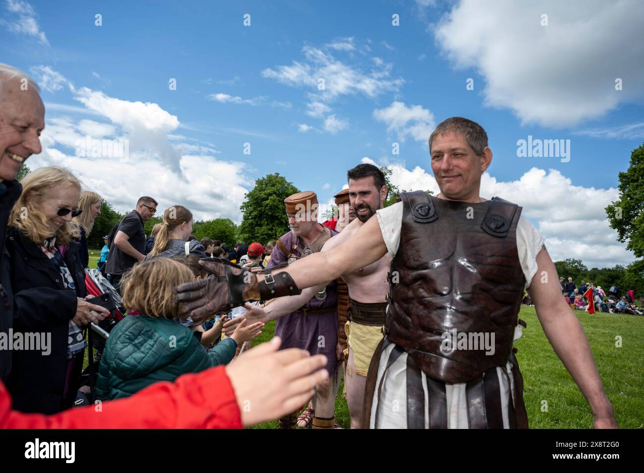 Chalfont, UK. 27 May 2024. Gladiators meet the public after the ...