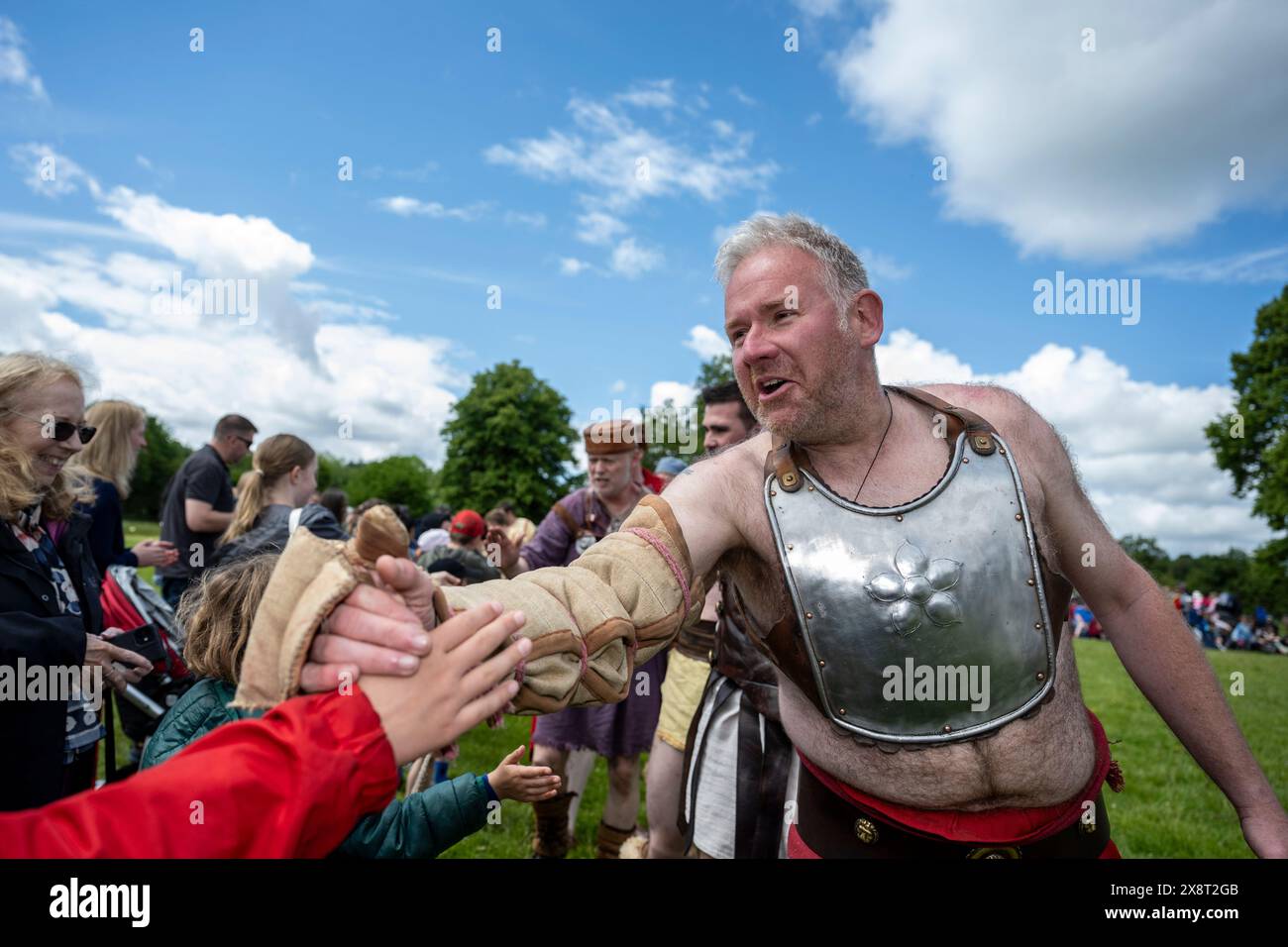 Chalfont, UK. 27 May 2024. Gladiators meet the public after the ...