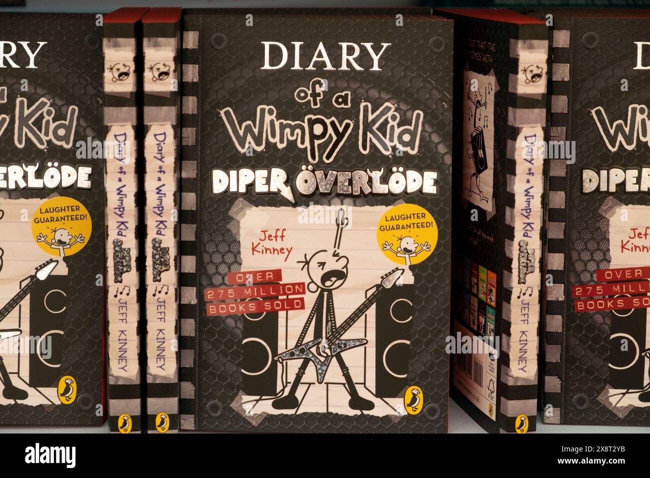 Diary of a Wimpy Kid book cover 'Diper Överlöde' Jeff Kinney books on ...