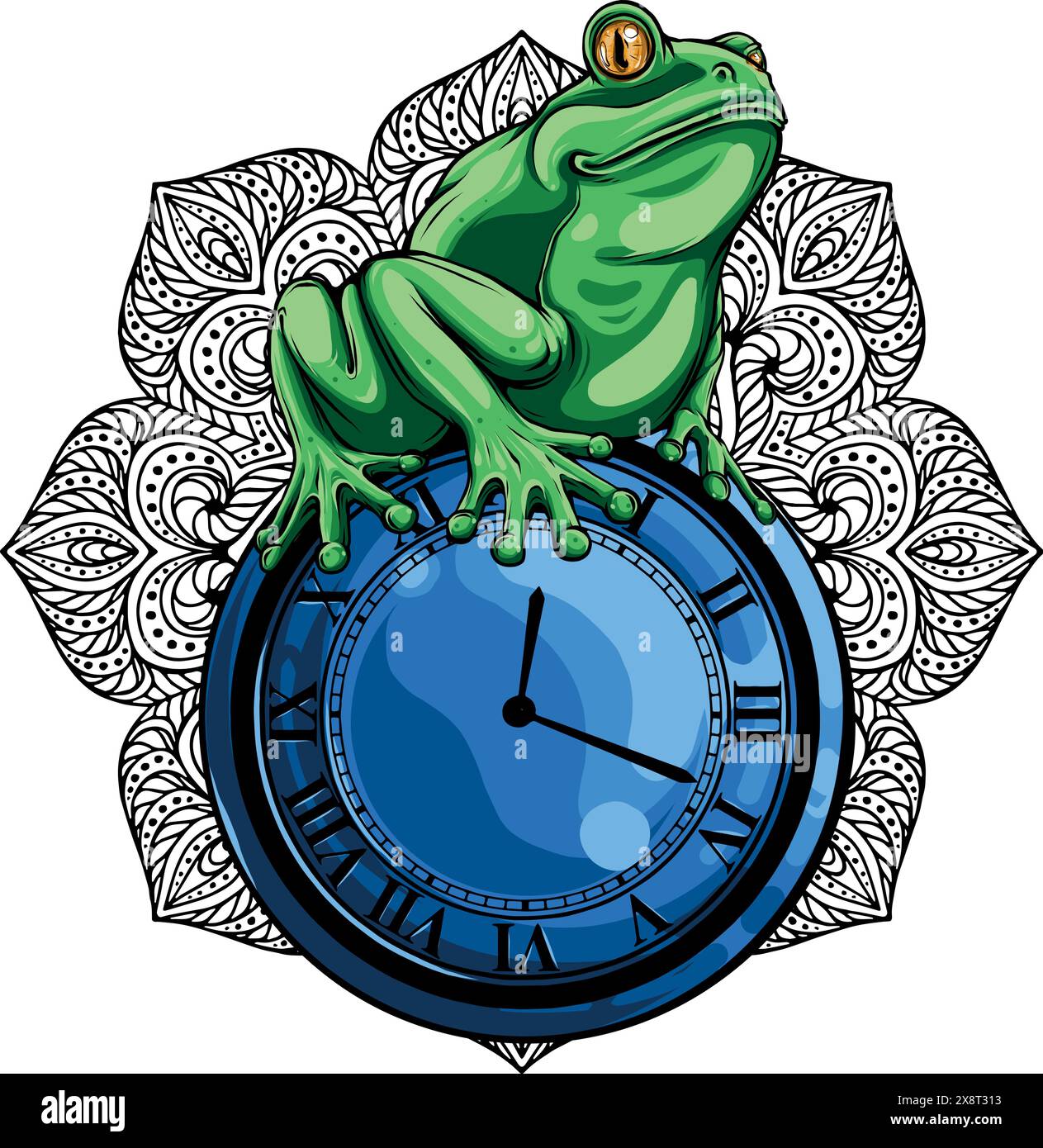 colored draw of frog vector illustration design Stock Vector Image ...
