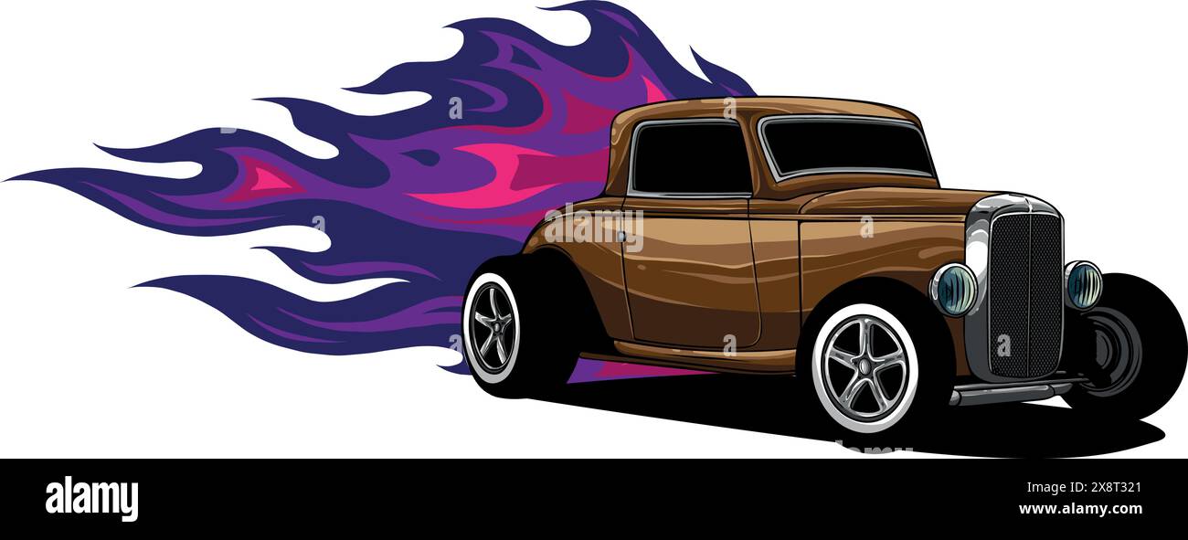 draw of hot rod car vector illustration design Stock Vector Image & Art ...