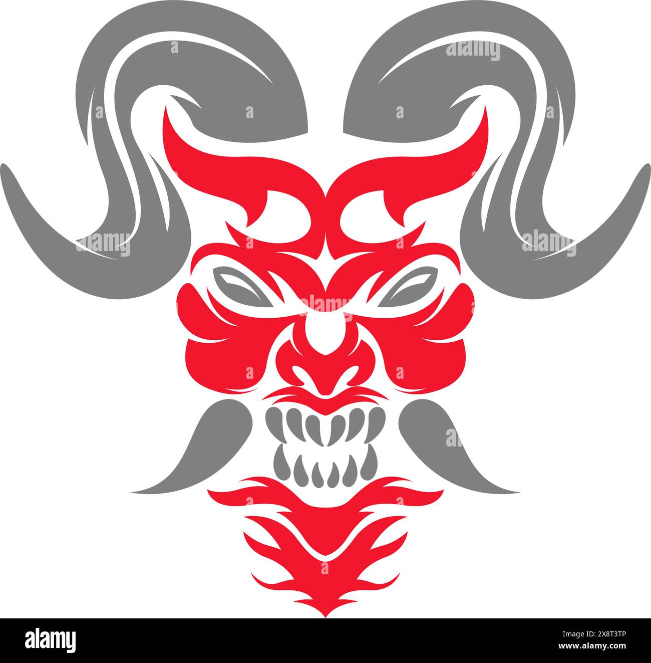 Devil icon logo design template Stock Vector Image & Art - Alamy