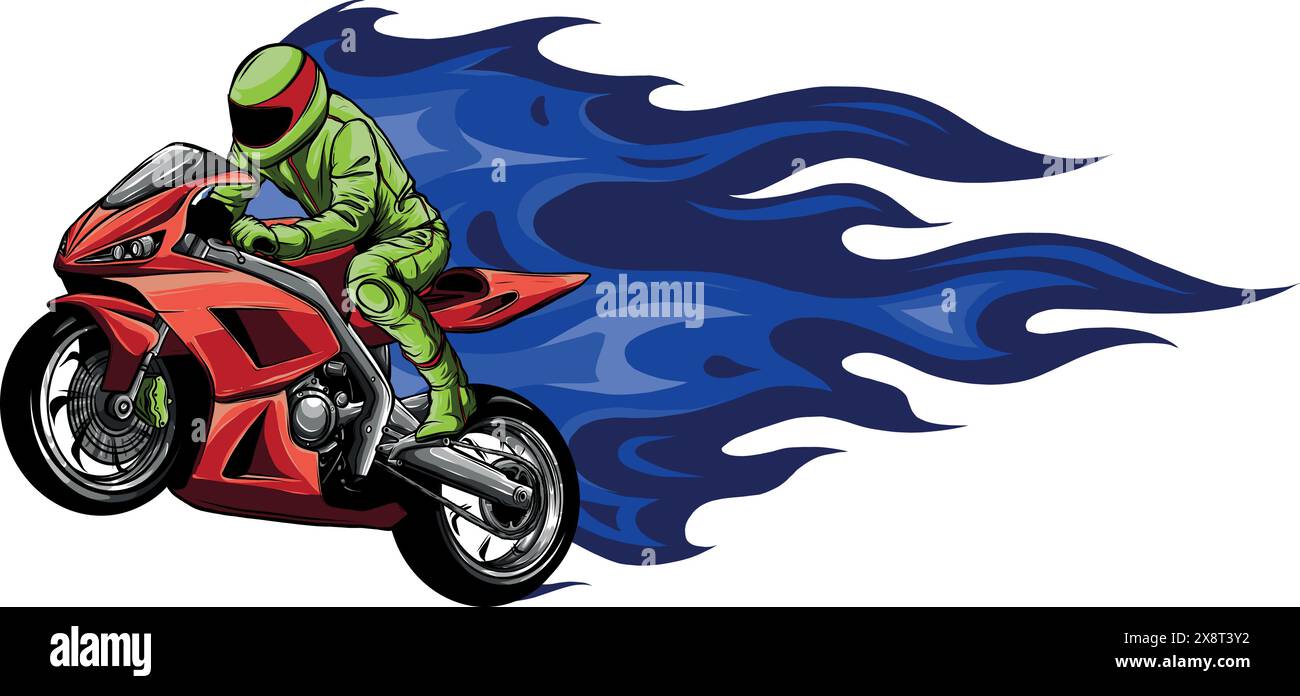 Two man riding motorcycle Stock Vector Images - Alamy