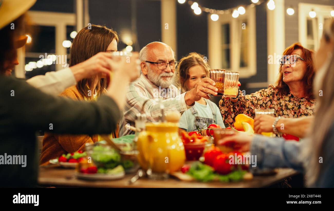 Family and Multicultural Diverse Friends Gathering Together at a Garden ...
