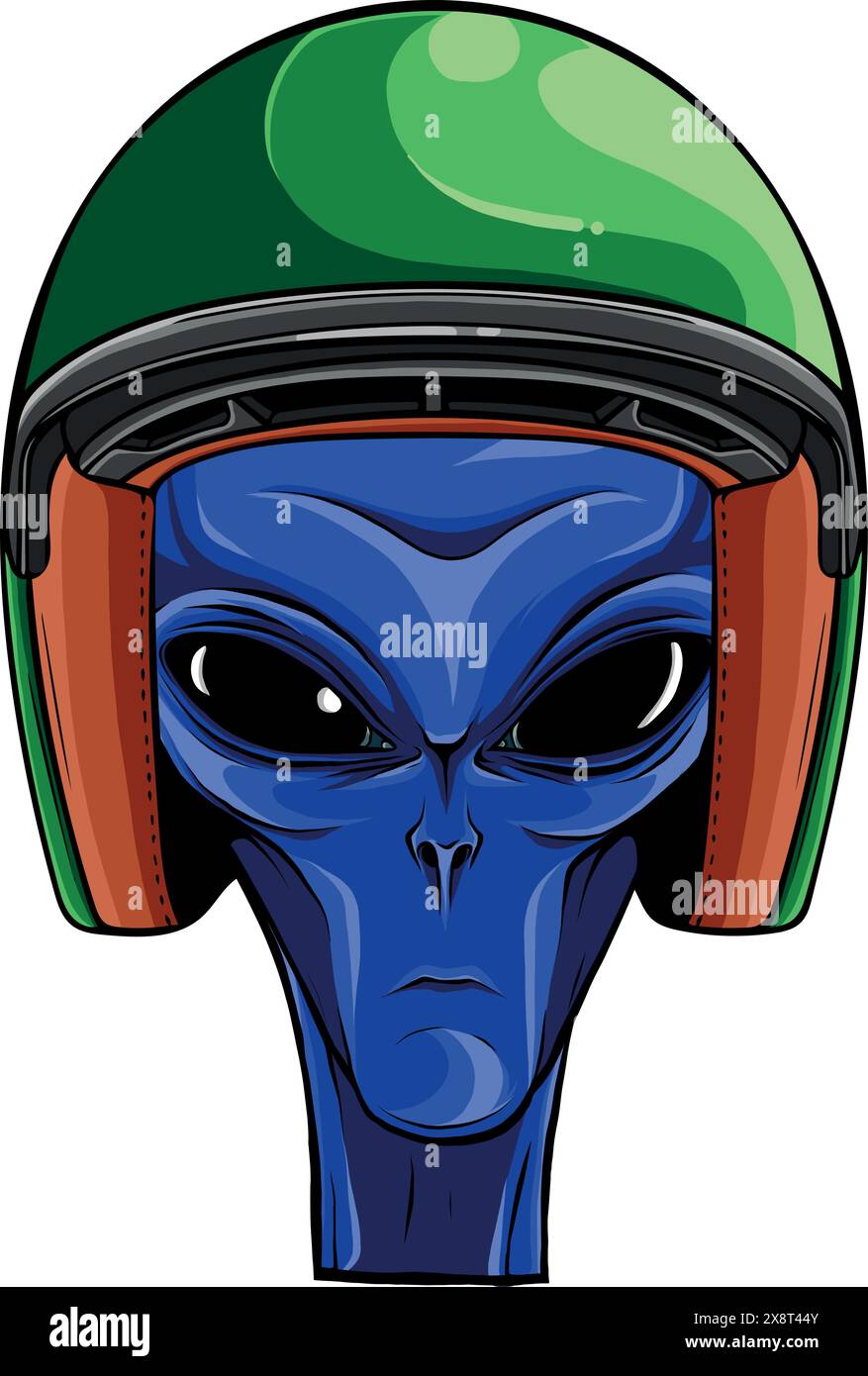 Alien head. vector illustration design of extraterrestrial humanoid ...