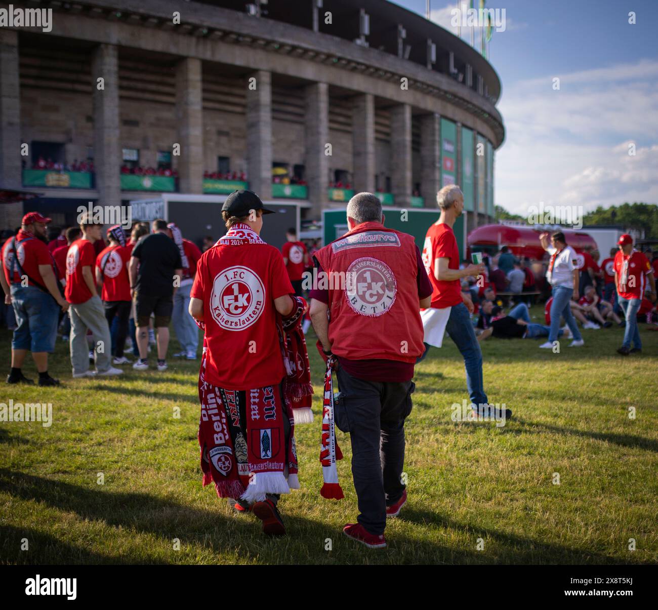 Berlin, Germany. 25th Mai 2024. FCK Fans vorm Spiel 1. FC ...