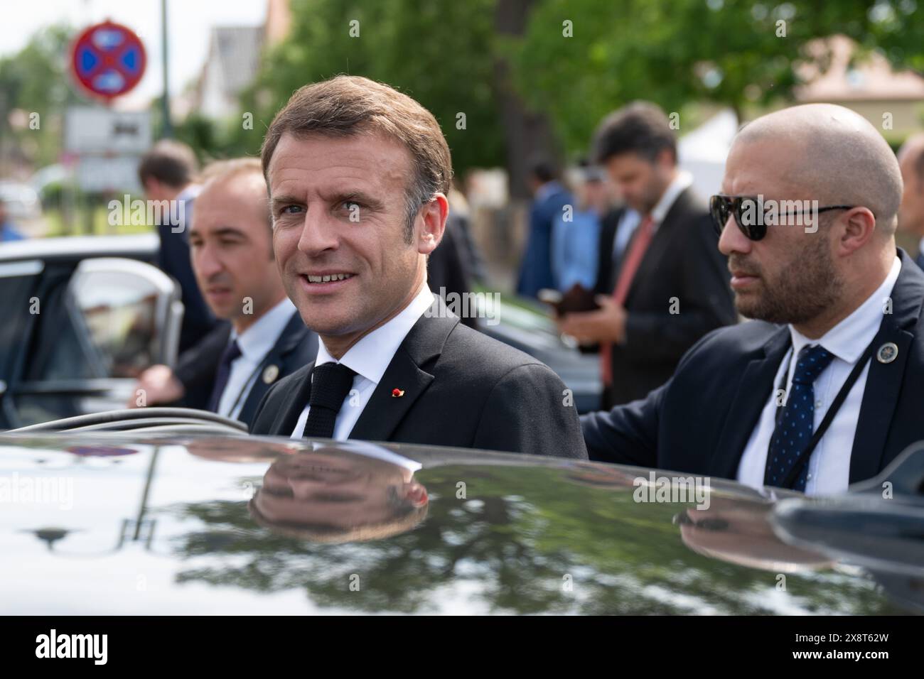 Moritzburg, Germany. 27th May, 2024. Emmanuel Macron, President of ...