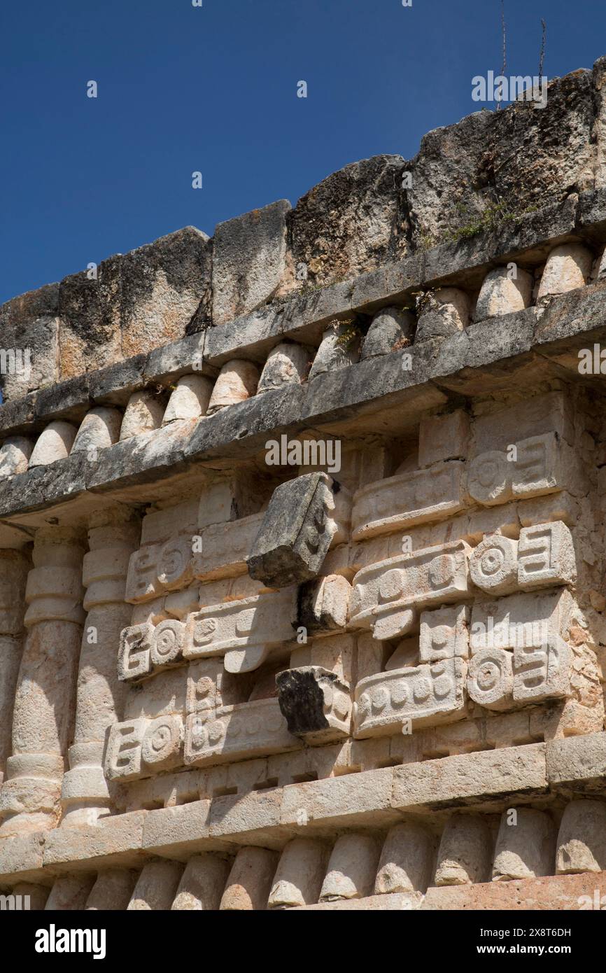 Chac Mask (Rain God), The Palace, Labna, Mayan Ruins, Yucatan, Mexico ...