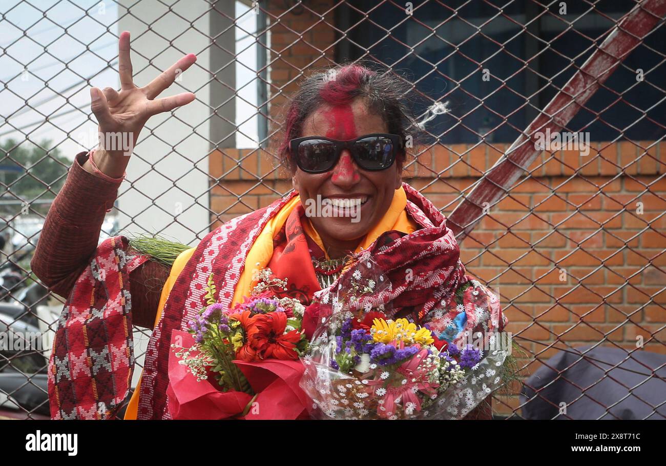 May 27, 2024: Nepali mountaineer and a photojournalist Purnima Shrestha ...