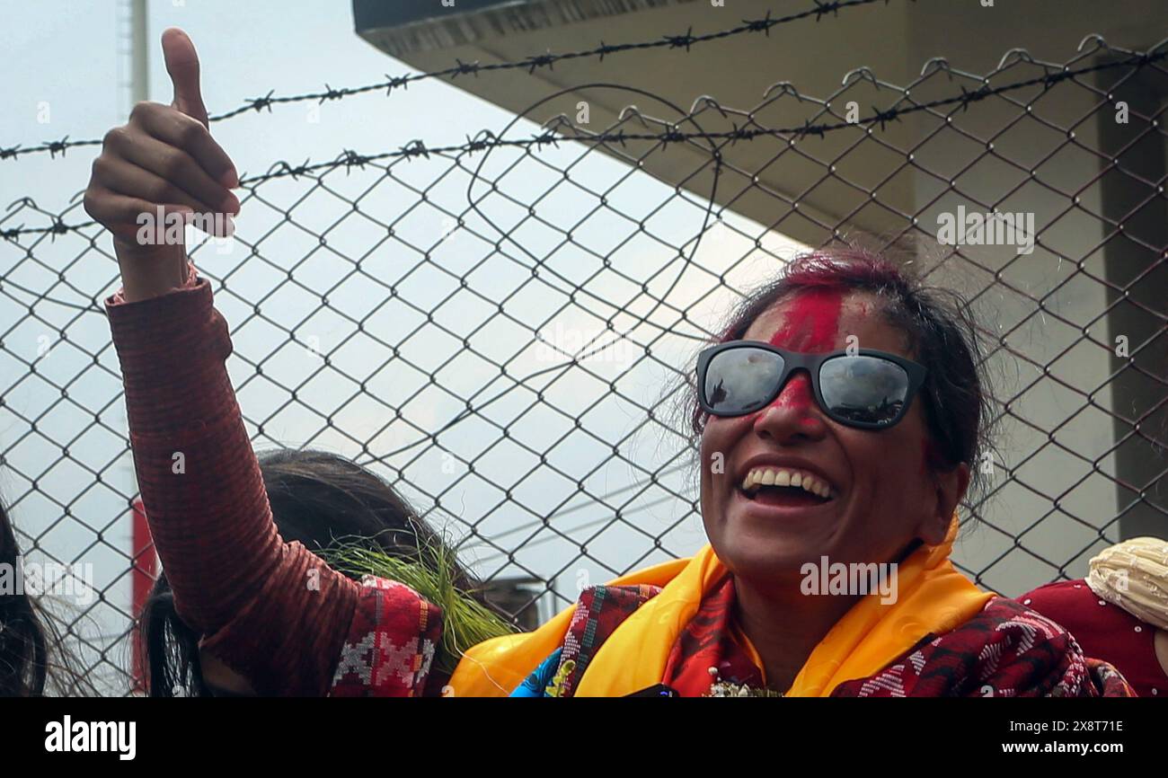 May 27, 2024: Nepali mountaineer and a photojournalist Purnima Shrestha ...