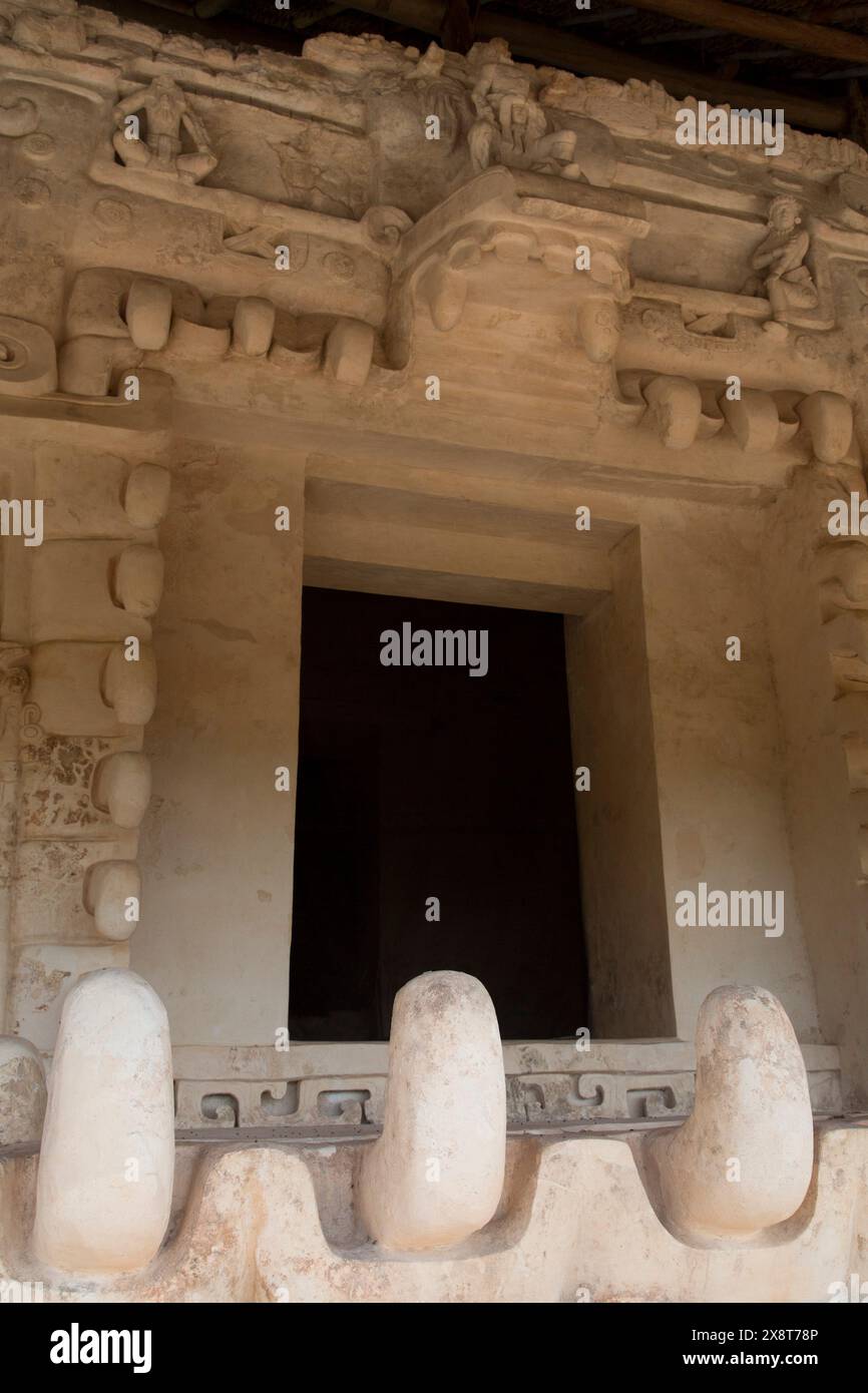 Stucco Sculpture, Monster Mouth, The Tomb of Ukit Kan Lek Tok (Mayan ...