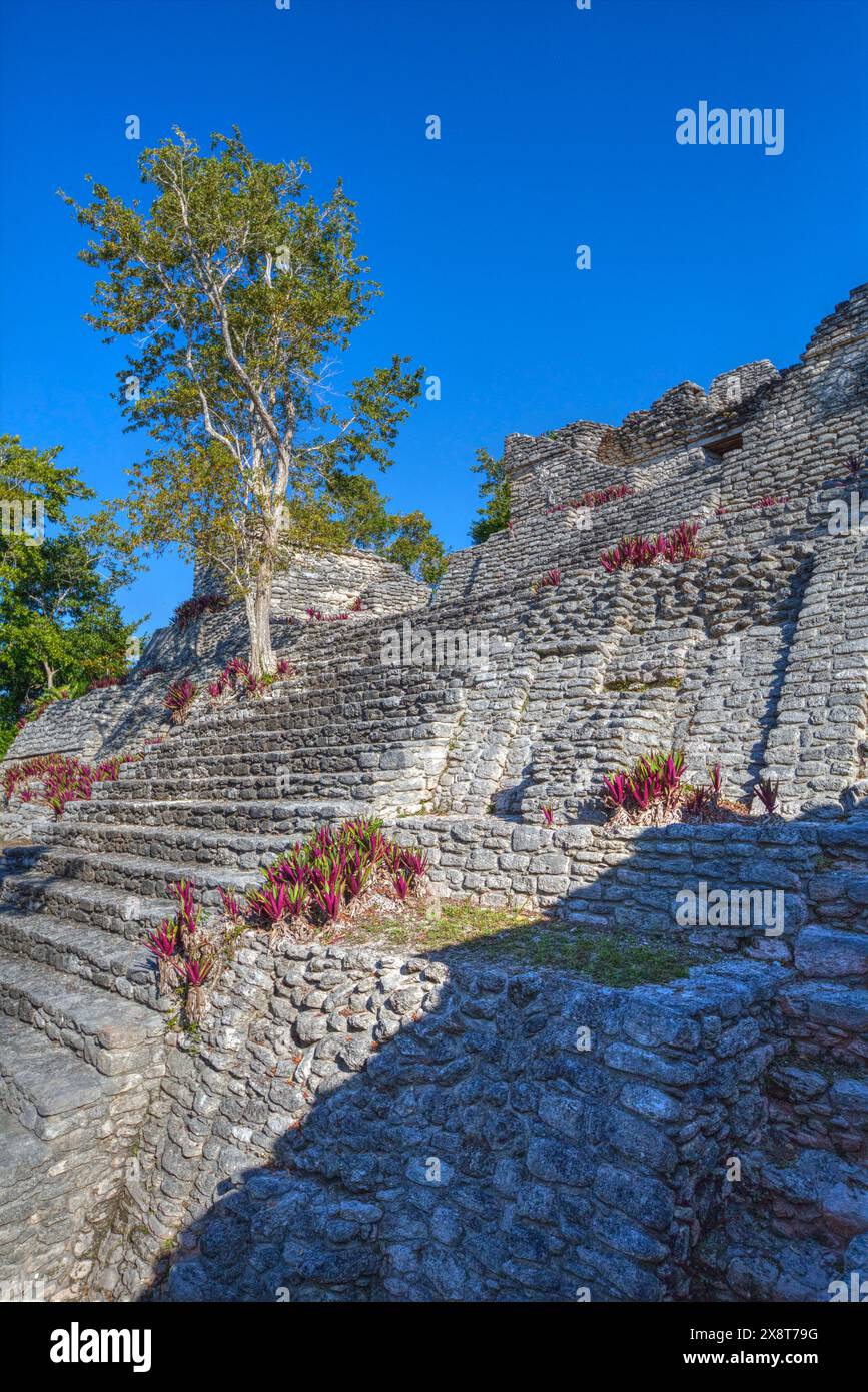 Nivel B, The Acropolis, Kinichna Mayan Archaeological Site, Quintana ...