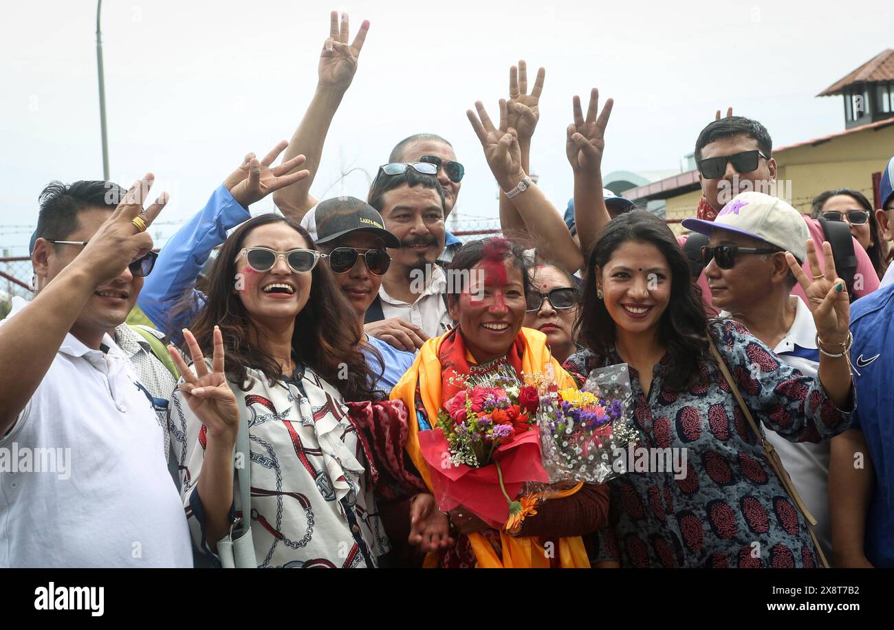 May 27, 2024: Nepali mountaineer and a photojournalist Purnima Shrestha ...