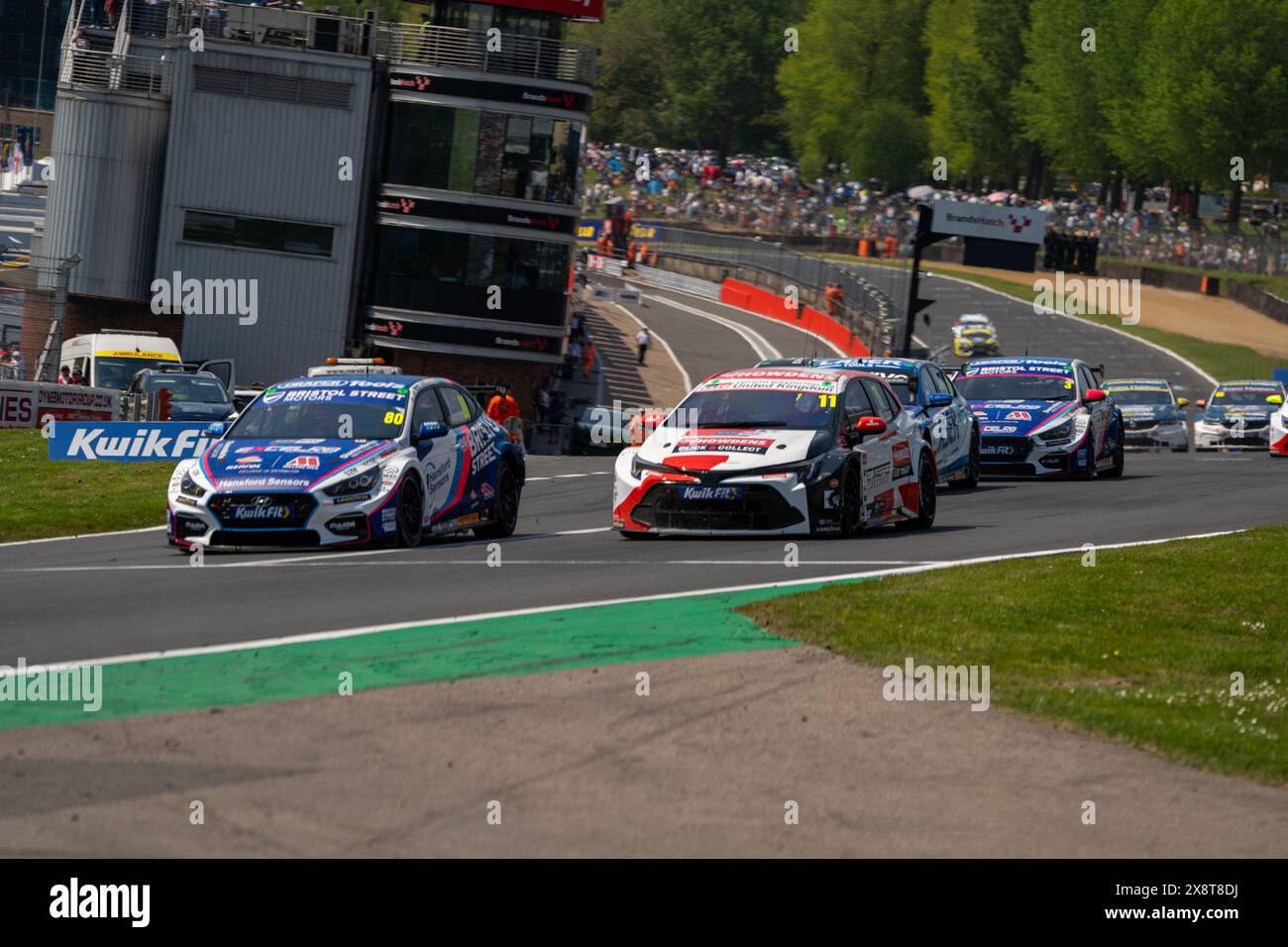 Tom Ingram 80 Excelr8 Motorsport over takes Andrew Watson 11 Toyota ...