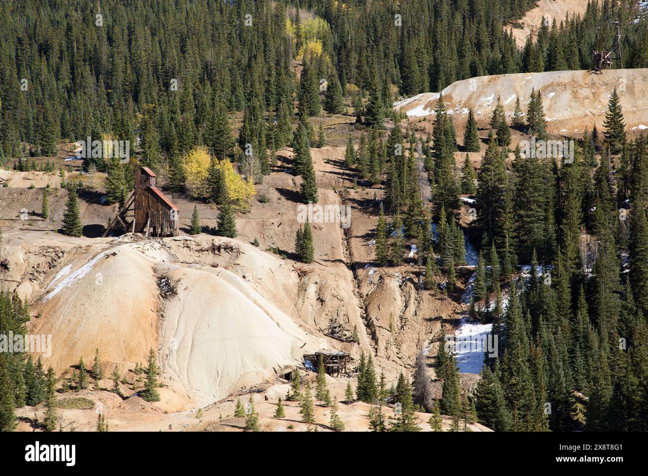 Yankee Girl Silver and Gold Mine, Ouray, Colorado, USA Stock Photo - Alamy