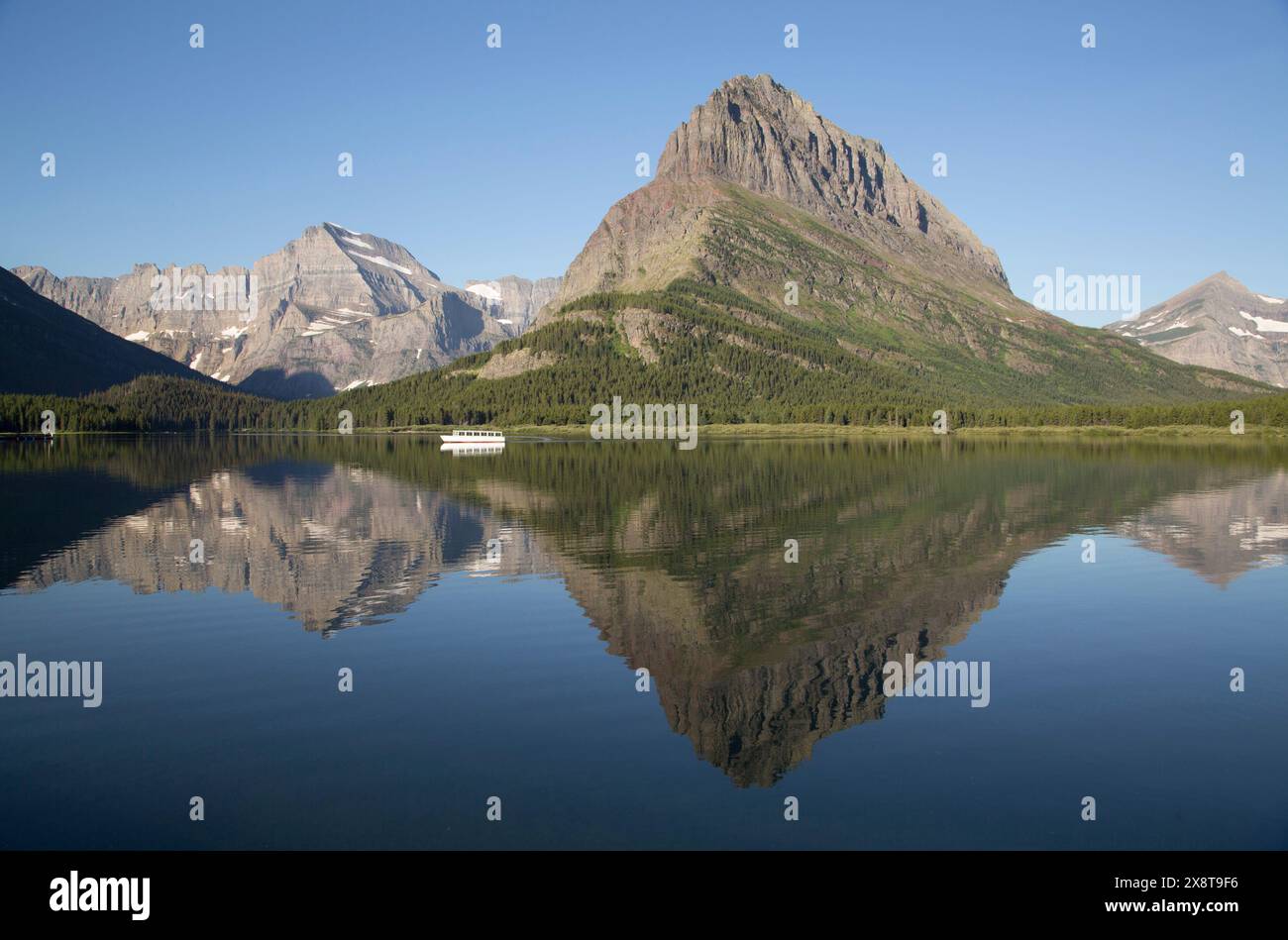 USA, Montana, Glacier National Park, Many Glacier Area, Swiftcurrent ...