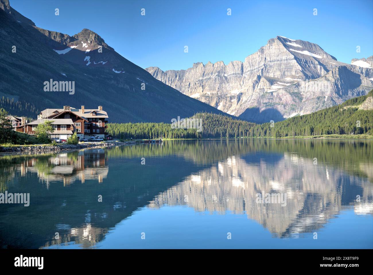 USA, Montana, Glacier National Park, Many Glacier Area, Swiftcurrent ...