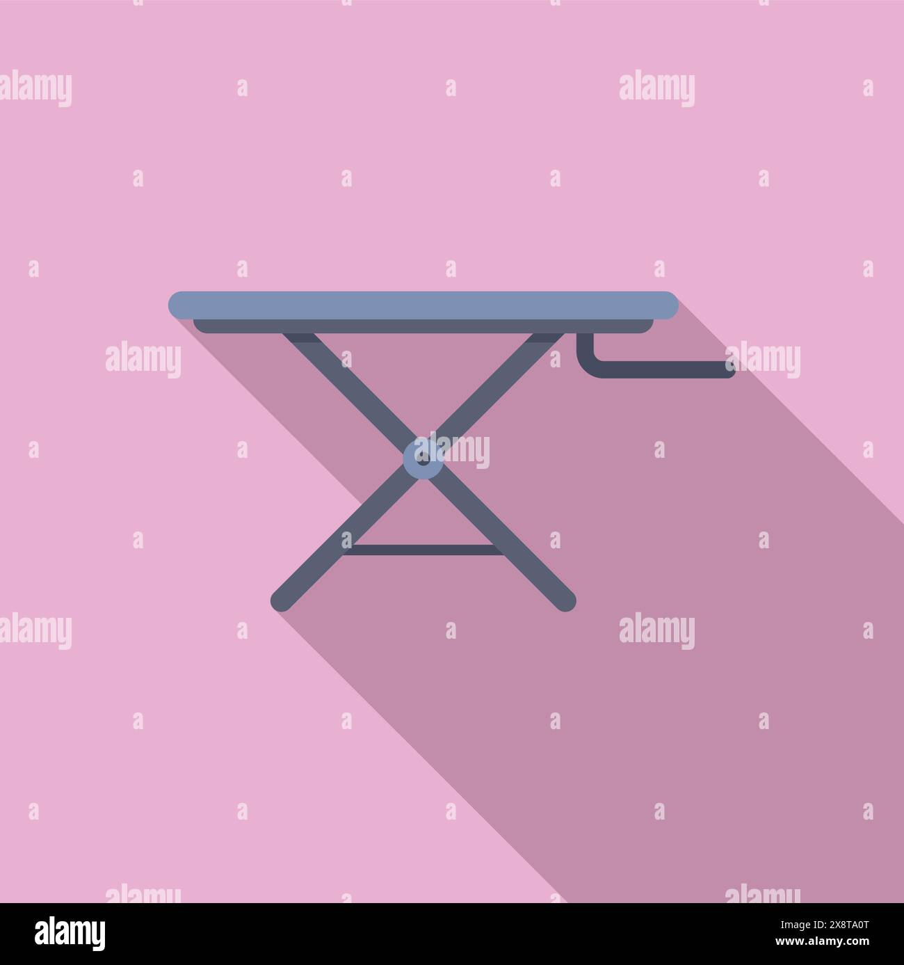 Minimalistic vector graphic of a modern ironing board with shadow ...
