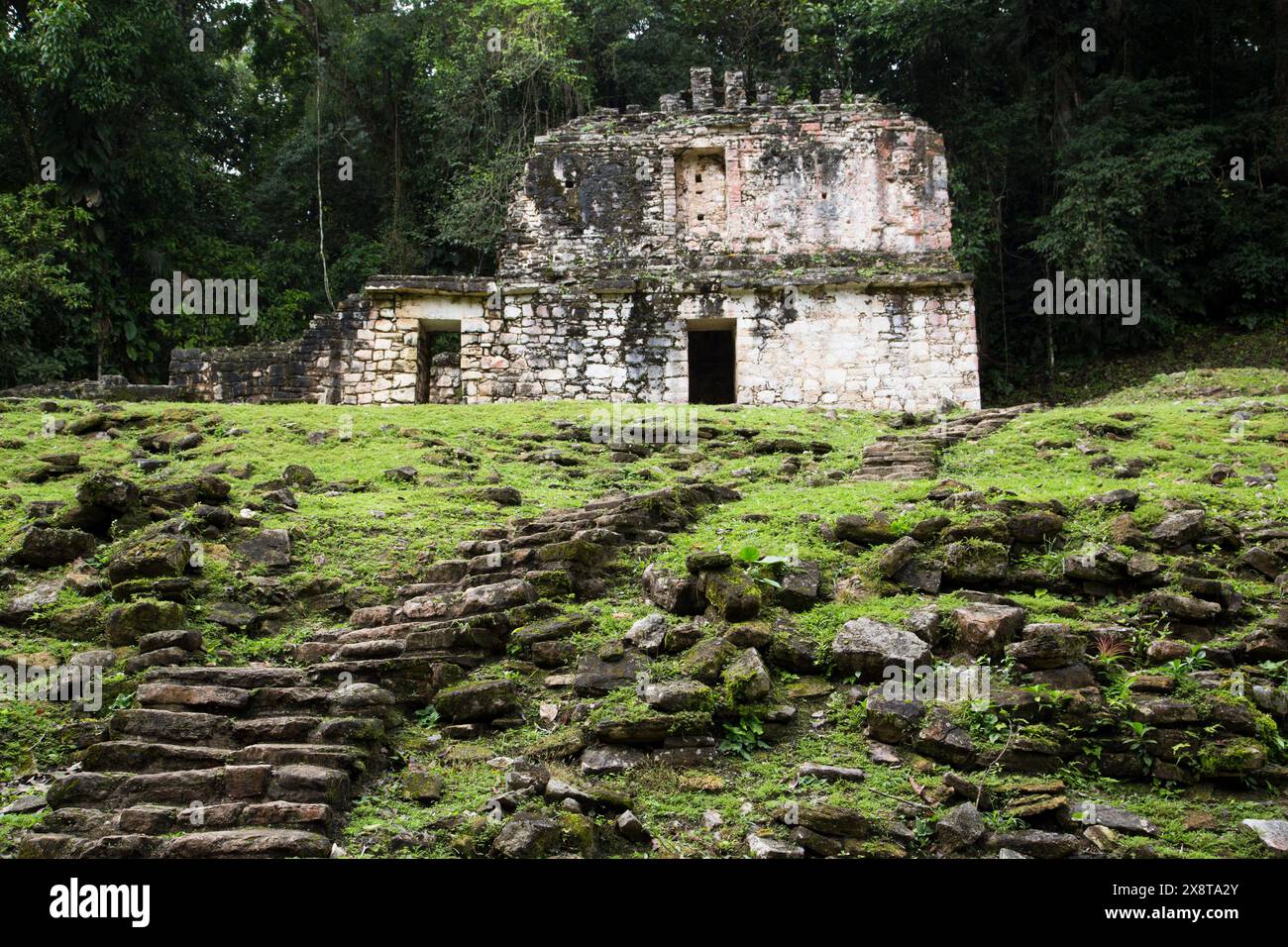 Mexico, Chiapas, Yaxchilan, Mayan Archaeological Site, Structure 20 ...