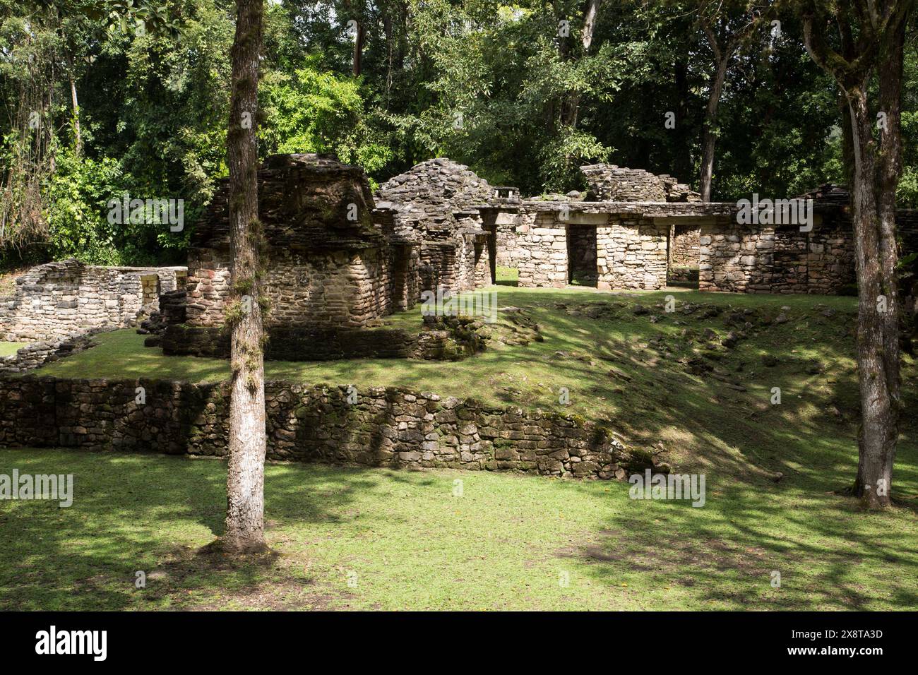 Mexico, Chiapas, Yaxchilan, Mayan Archaeological Site, Structure 10 ...