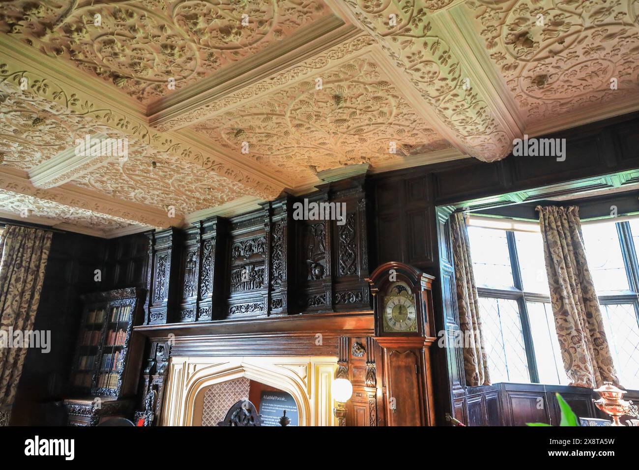 Inside Speke Hall, a wood-framed wattle-and-daub Tudor manor house in ...